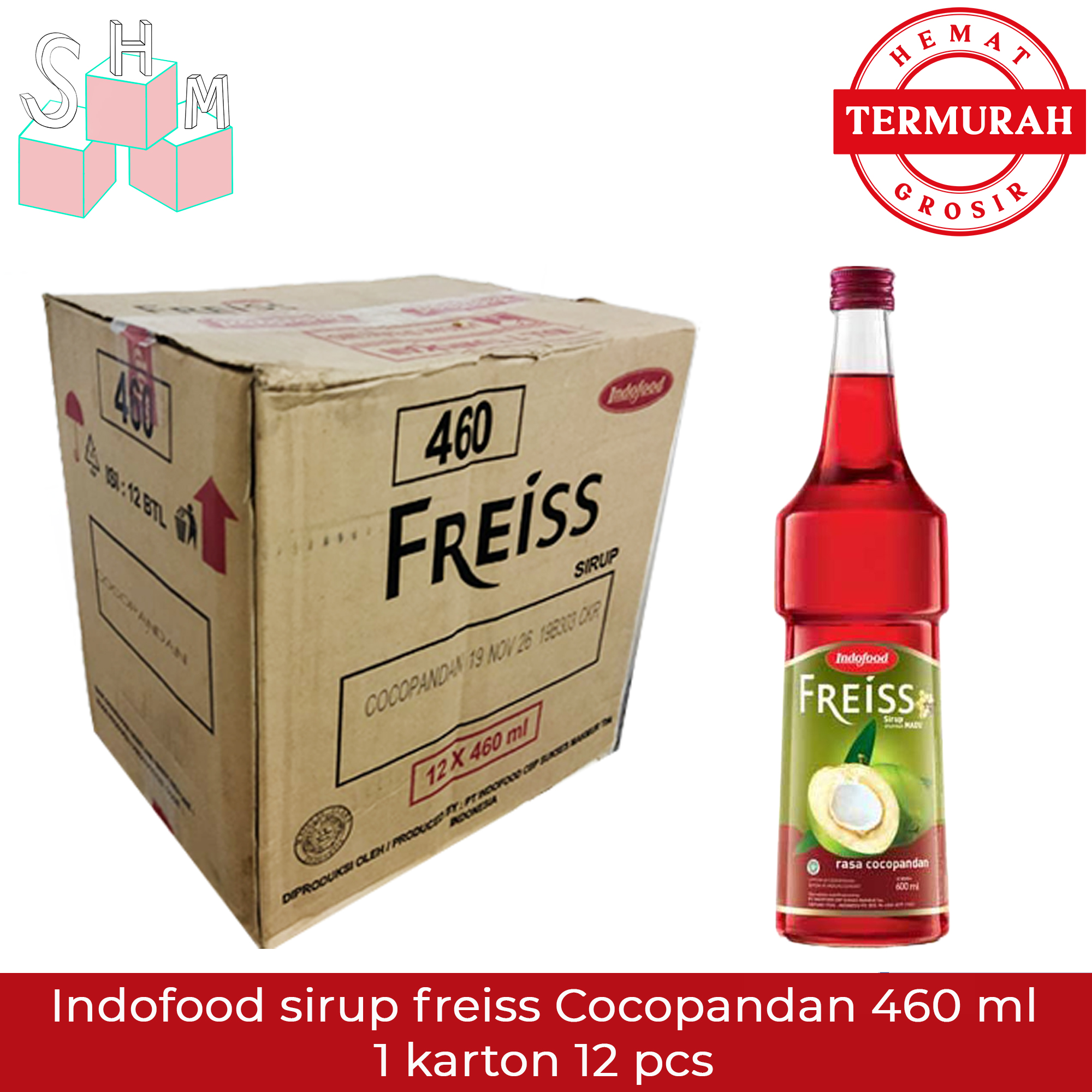 Indofood Freiss Sirup Cocopandan 460 ml -1 Karton 12 pcs | Lazada Indonesia