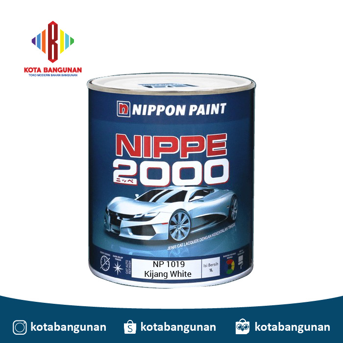 Cat Duco Nippe 2000 NP1019 Kijang White Nippon Paint | Lazada Indonesia