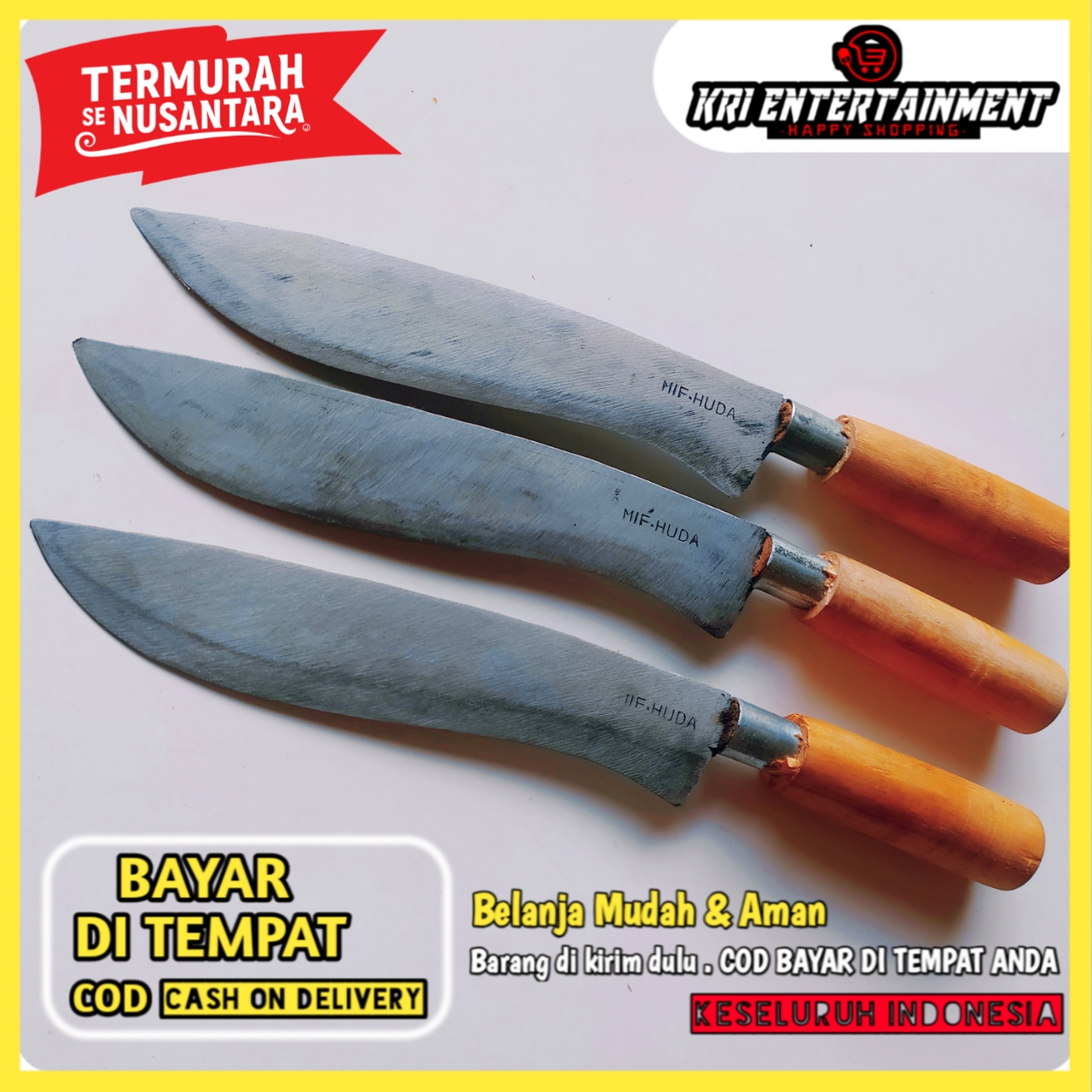 pisau daging besar bahan baja asli - buatan asli pande jawa | Lazada ...