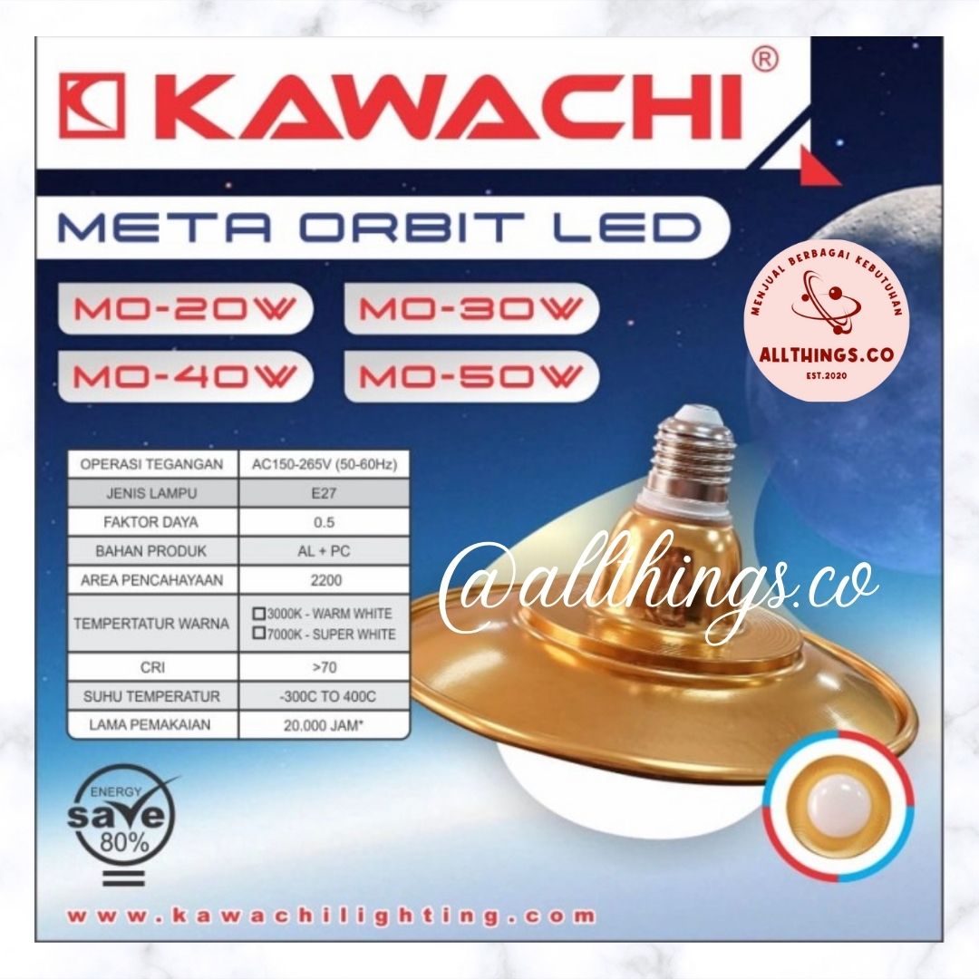LAMPU LED KAWACHI META ORBIT 50 WATT MO-50 SUPER WHITE | Lazada Indonesia