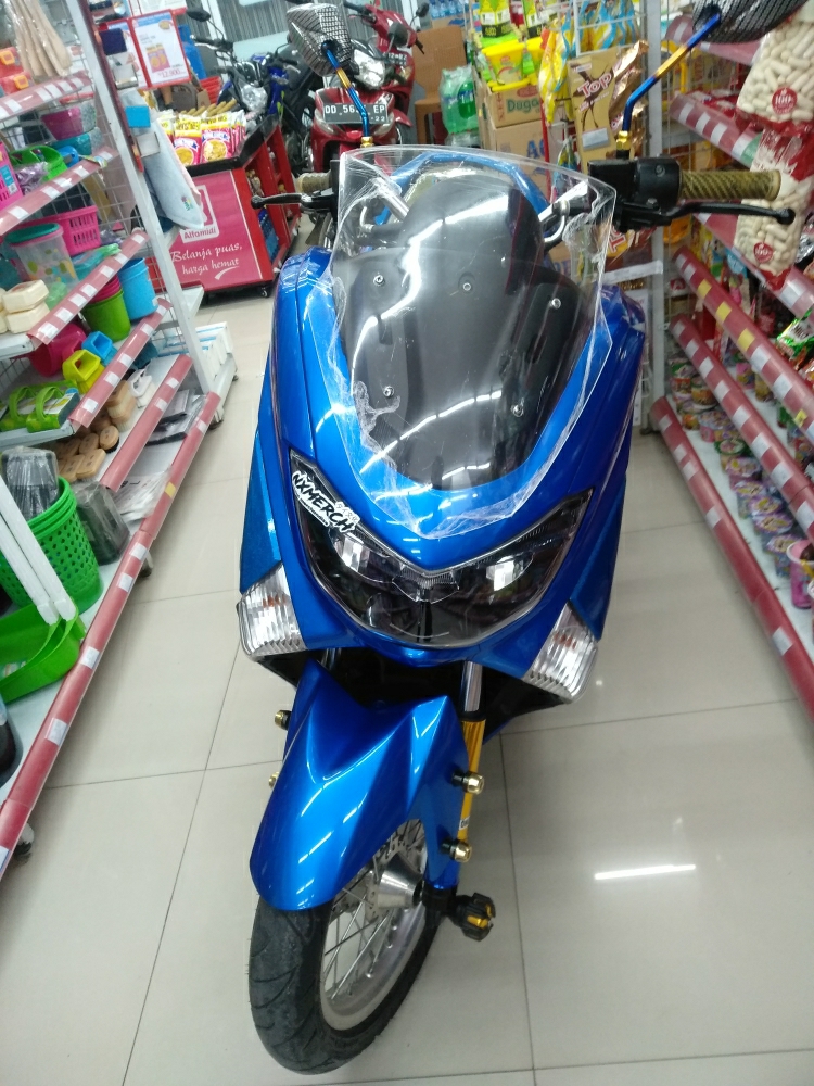 Visor Windshield Motor Nmax Standard Pendek Lancip Hitam Dan Bening ...