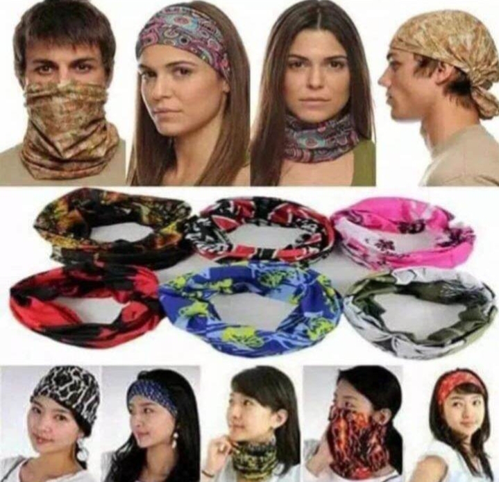 Masker motor Baff Buff Bandana Multifungsi Penutup Kepala Pria Wanita ...