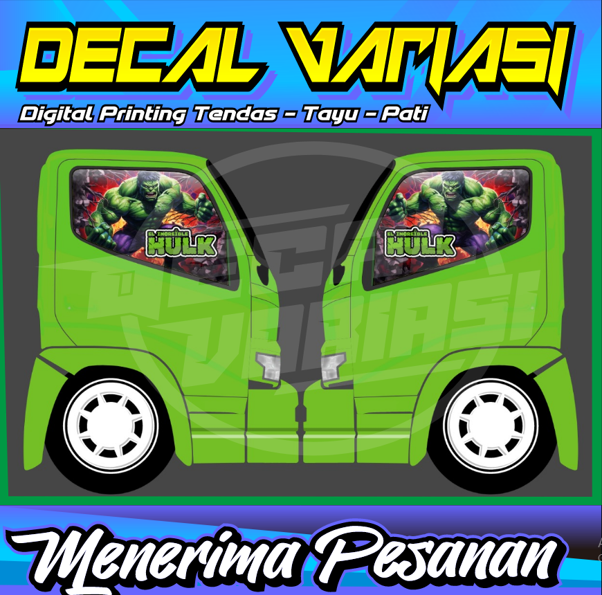 TERMURAH]STIKER KACA KIRI KANAN TRUK DUTRO-STIKER ONE WAY/JARING JARING ...
