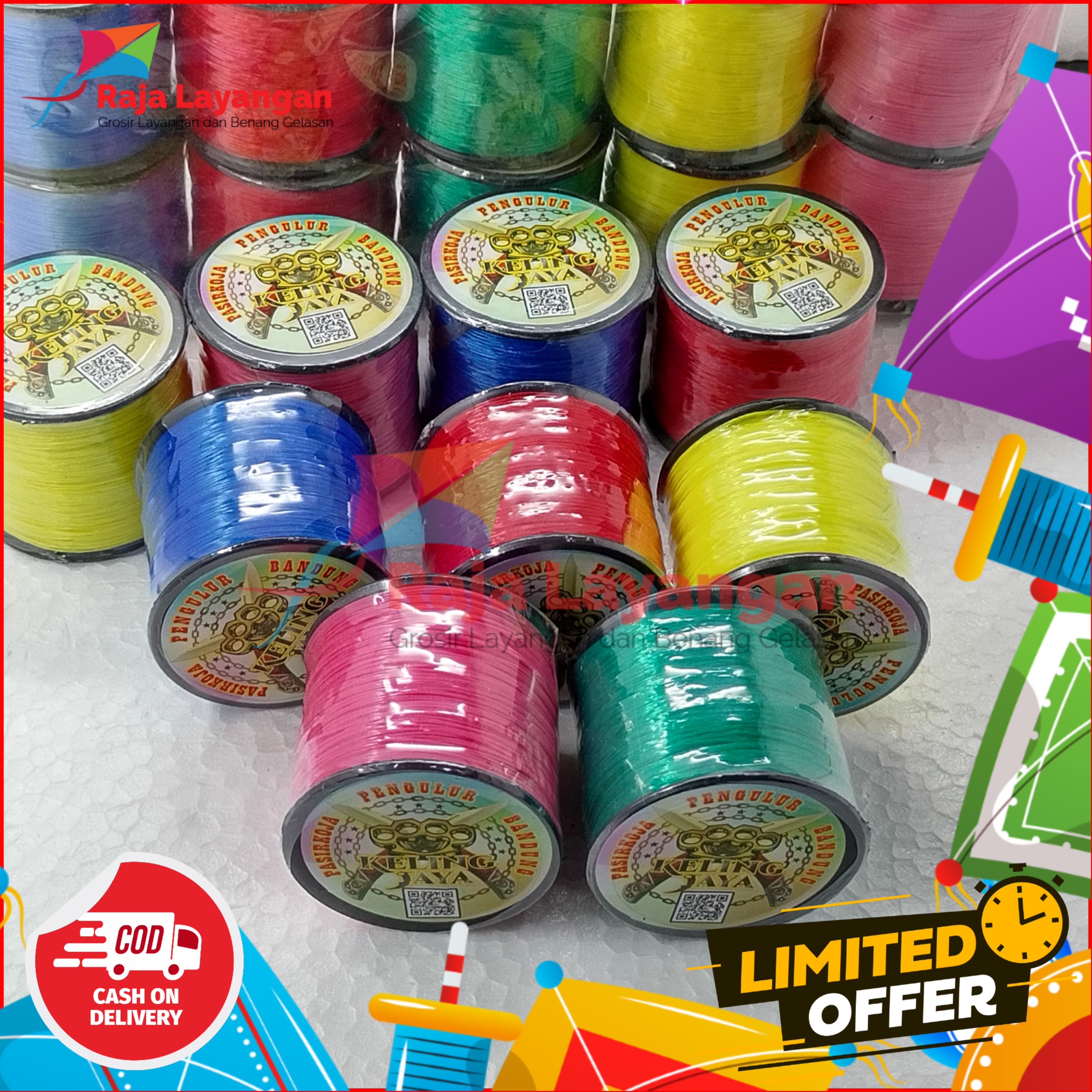 Raja Layangan - Benang Kenur Bogel(kecil) Cap Keling Jaya | Lazada ...