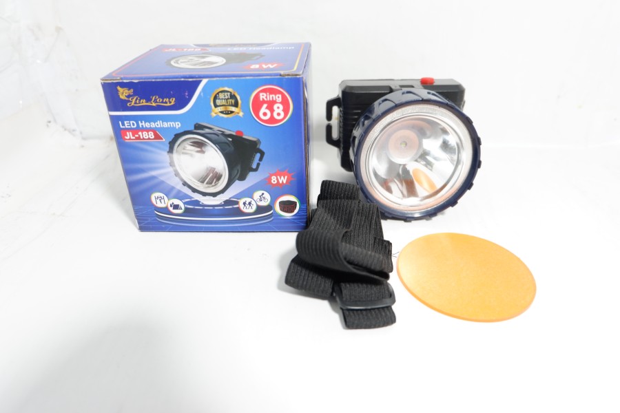 Senter Kepala Jin Long Headlamp LED Ring 68 Cahaya Putih LED | Lazada ...
