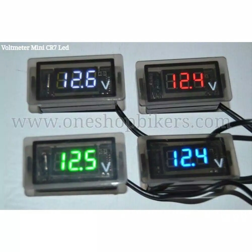 Volt Meter voltmeter nmax aerox pcx Nyala Merah & Biru | Lazada Indonesia