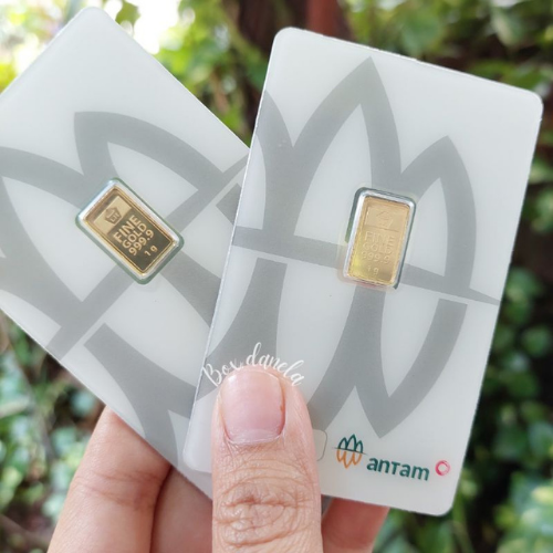Minigold 1gr Emas 24 Karat sdh berikut Sertifikat & Kwitansi ...
