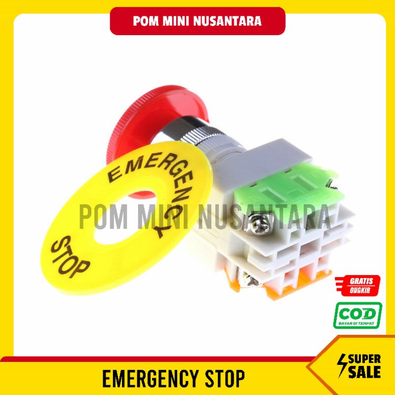 Pom Mini Nusantara - Tombol Emergency Stop Switch Model: Emg-Stp-Mn-01 ...