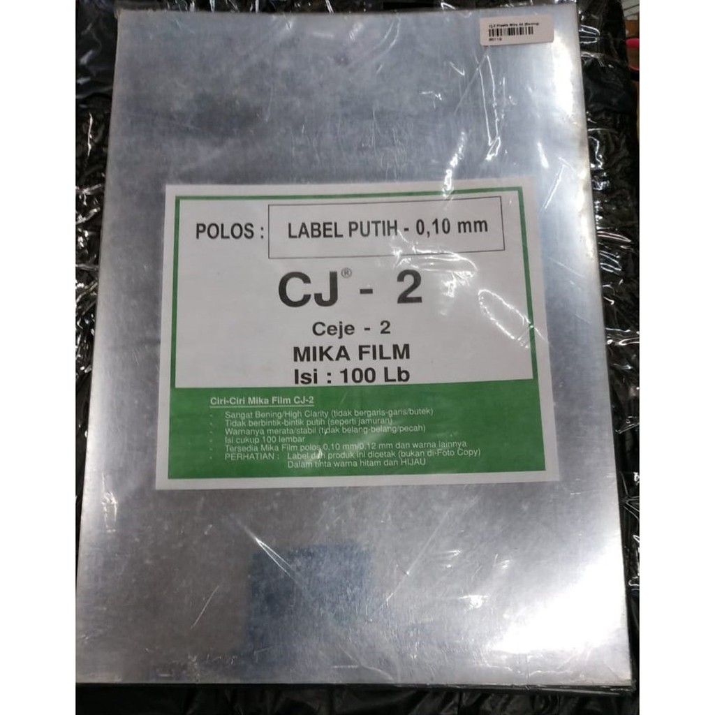 Plastik Mika Cover Jilid A4 - CJ-2 0,10 mm MURAH | Lazada Indonesia