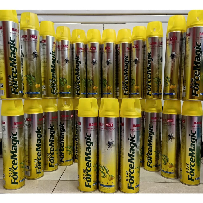 Force Magic Lemon 600 ML Bukan Baygon HIT Obat Nyamuk Semprot Ampuh ...