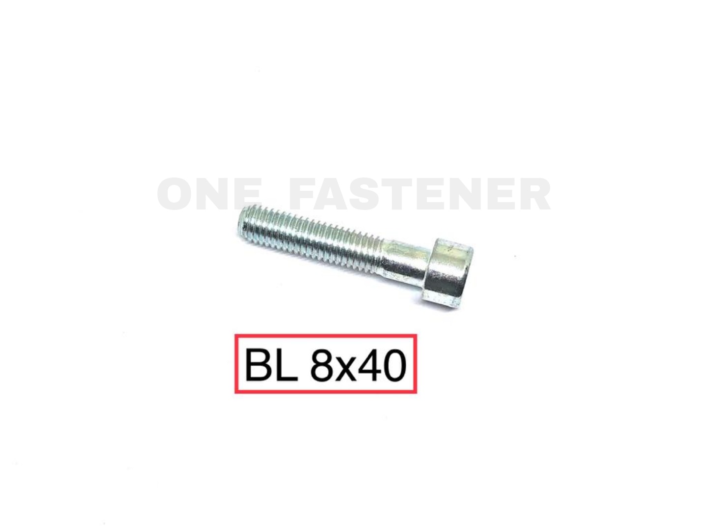 20 pcs POLOS Baut L M8x40 PUTIH L6 8mm 4cm hex socket L Heads cap screw ...