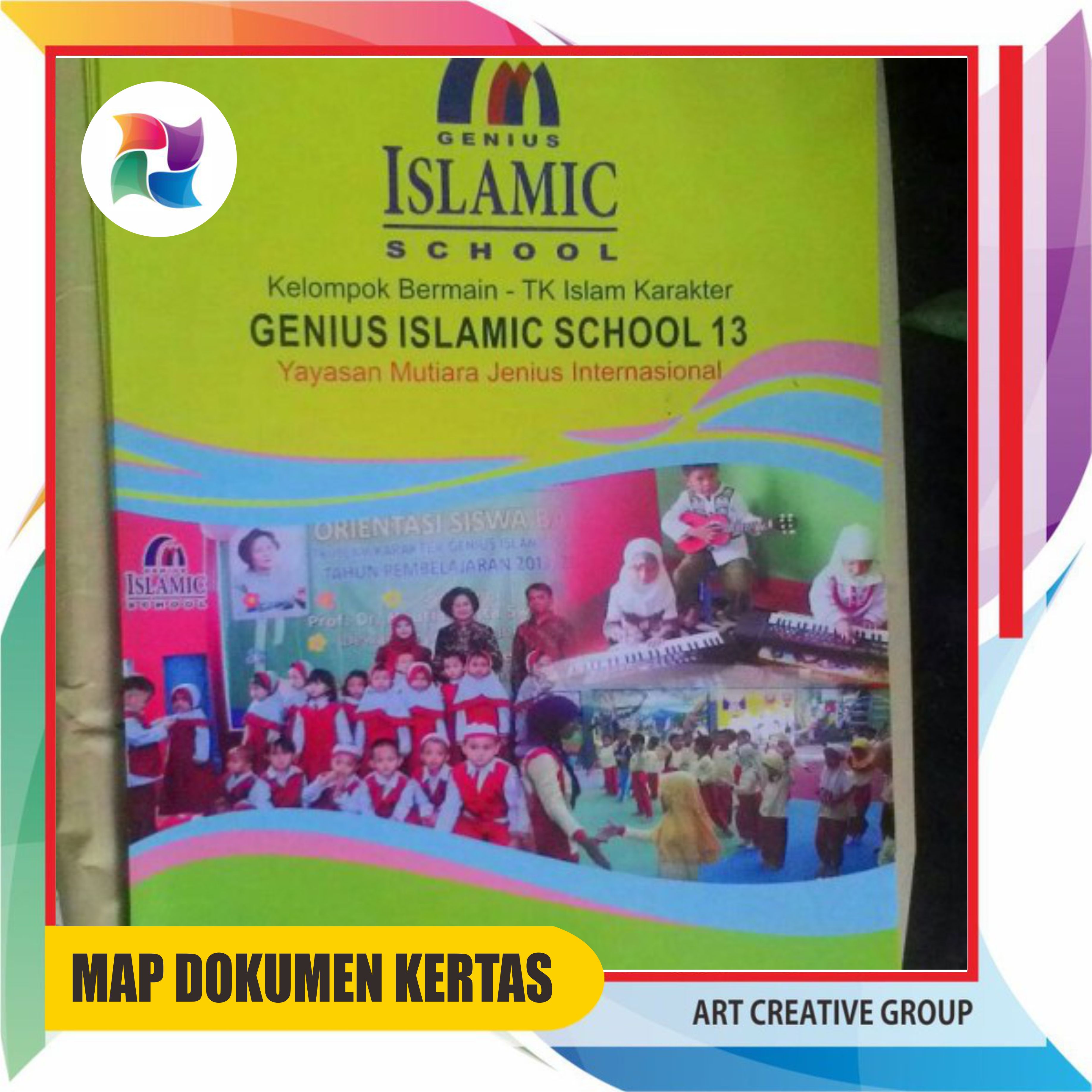 isi 10 PCS CETAK MAP FOLDER/STOP MAP F4/A4 Map Sekolah / Kantor Custom ...