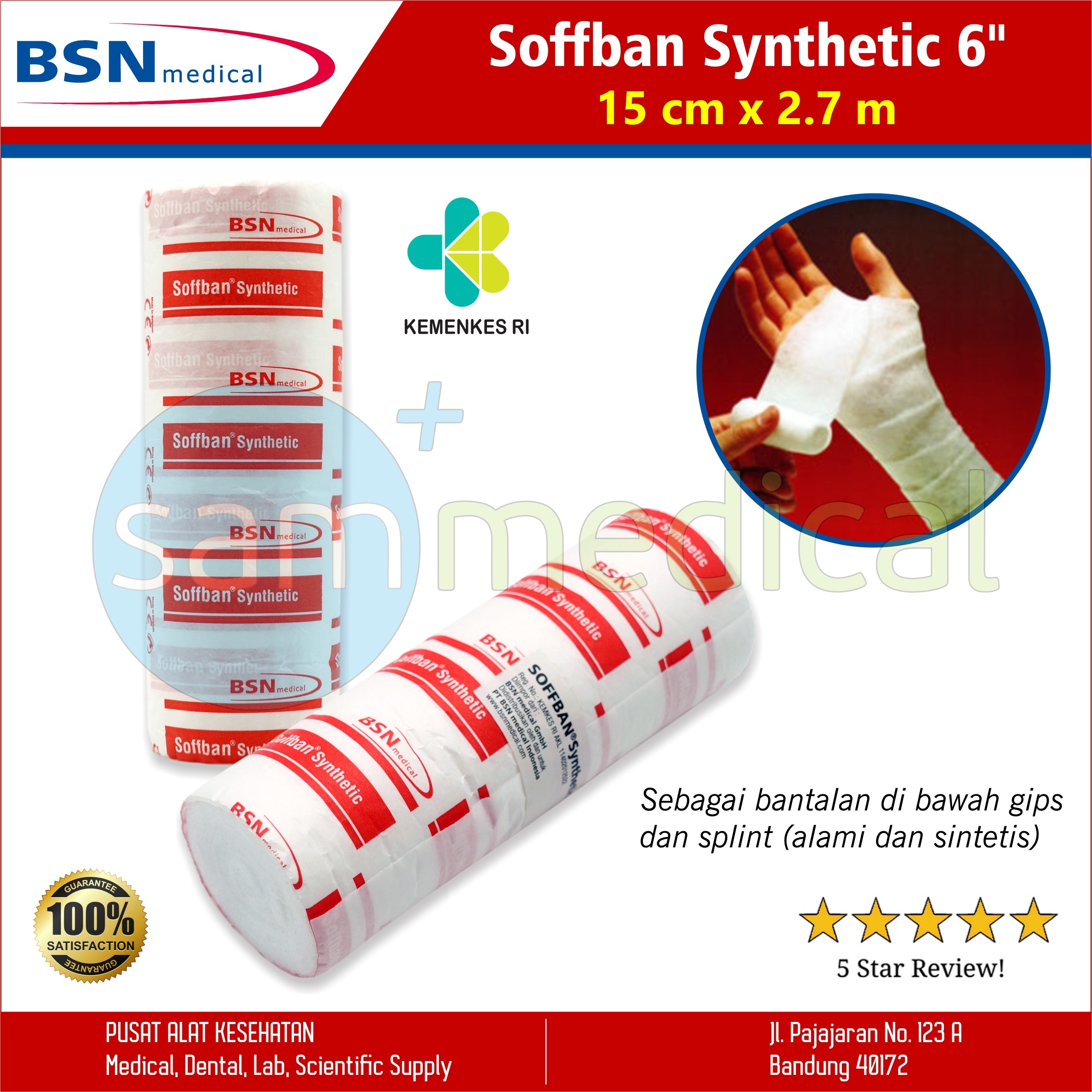 BSN Soffban Synthetic 6 inch 15cm x 2.7m | Lazada Indonesia
