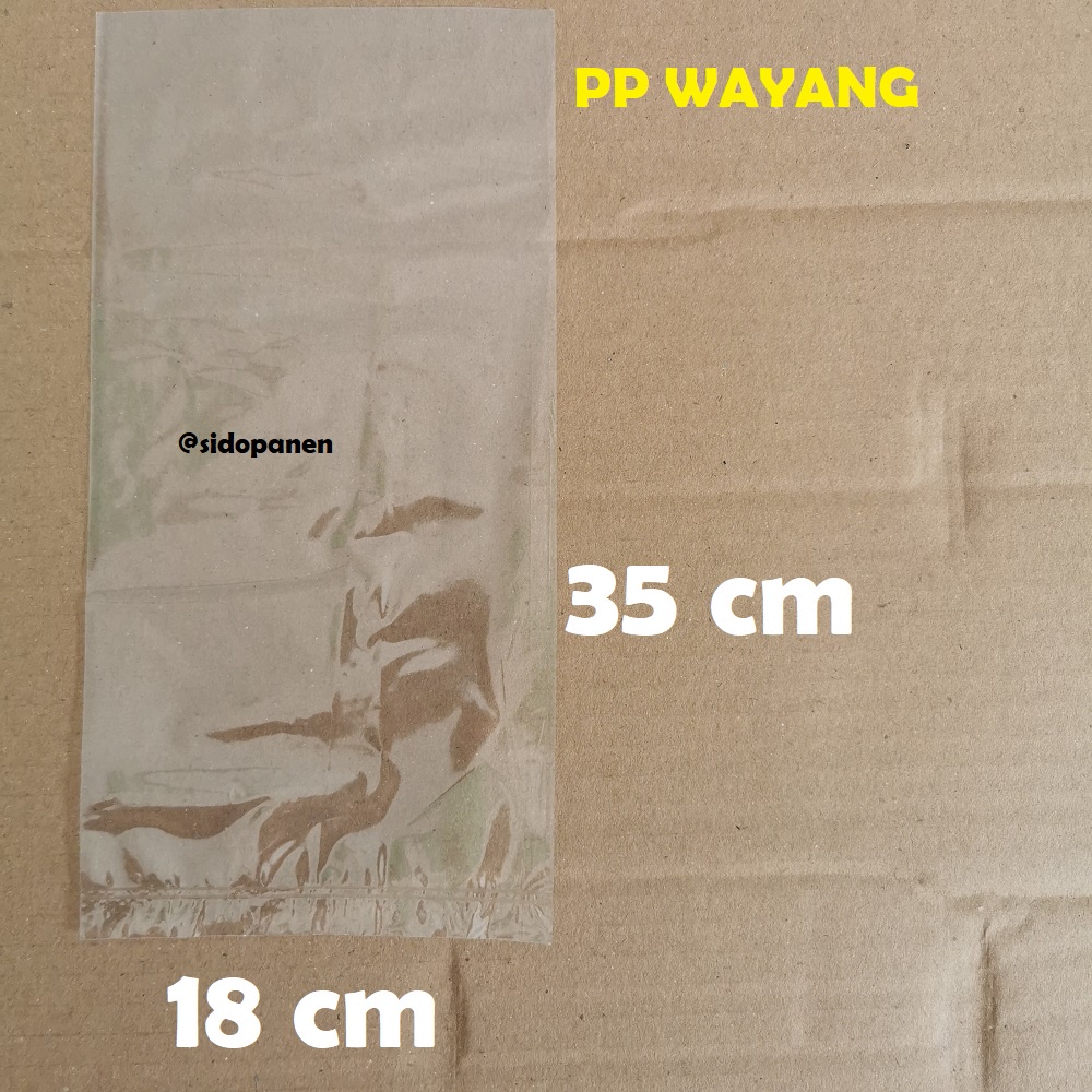 PLASTIK PP UKURAN 18x35 MEREK WAYANG UNTUK PACKING LAUNDRY SNACK ...