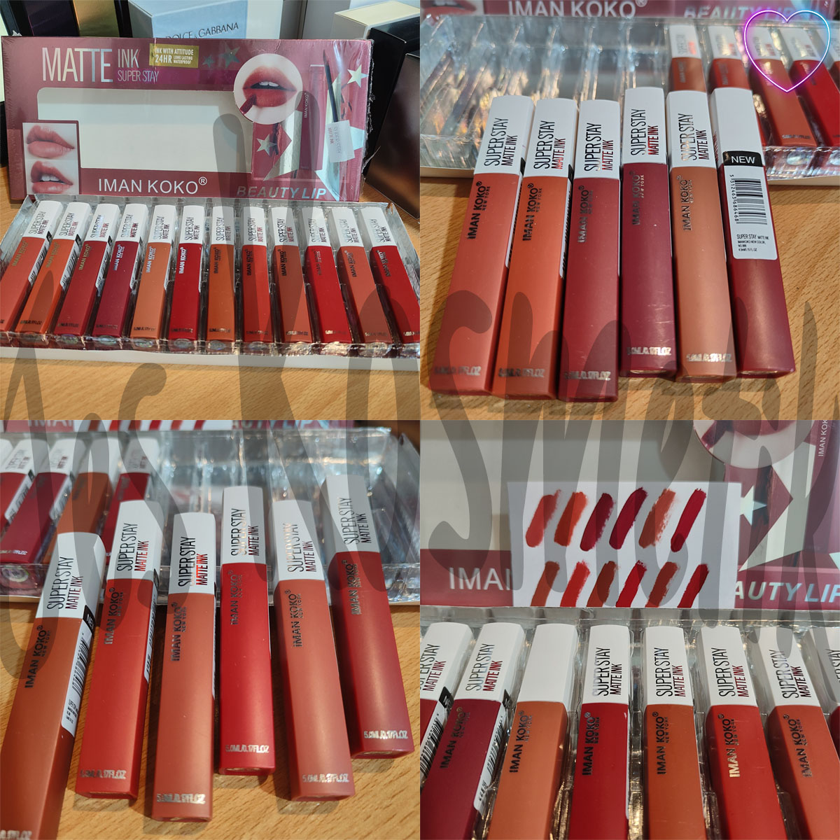Iman Koko Lipcream Barcode Superstay Matte Ink 1 Box Isi 12 Pcs ...