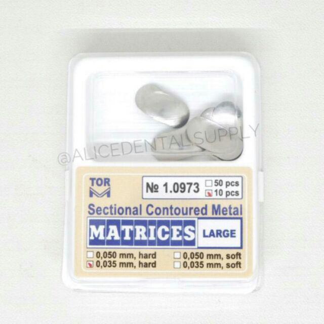 Alice dental TOR sectional contoured matrices matrix metal matriks ...