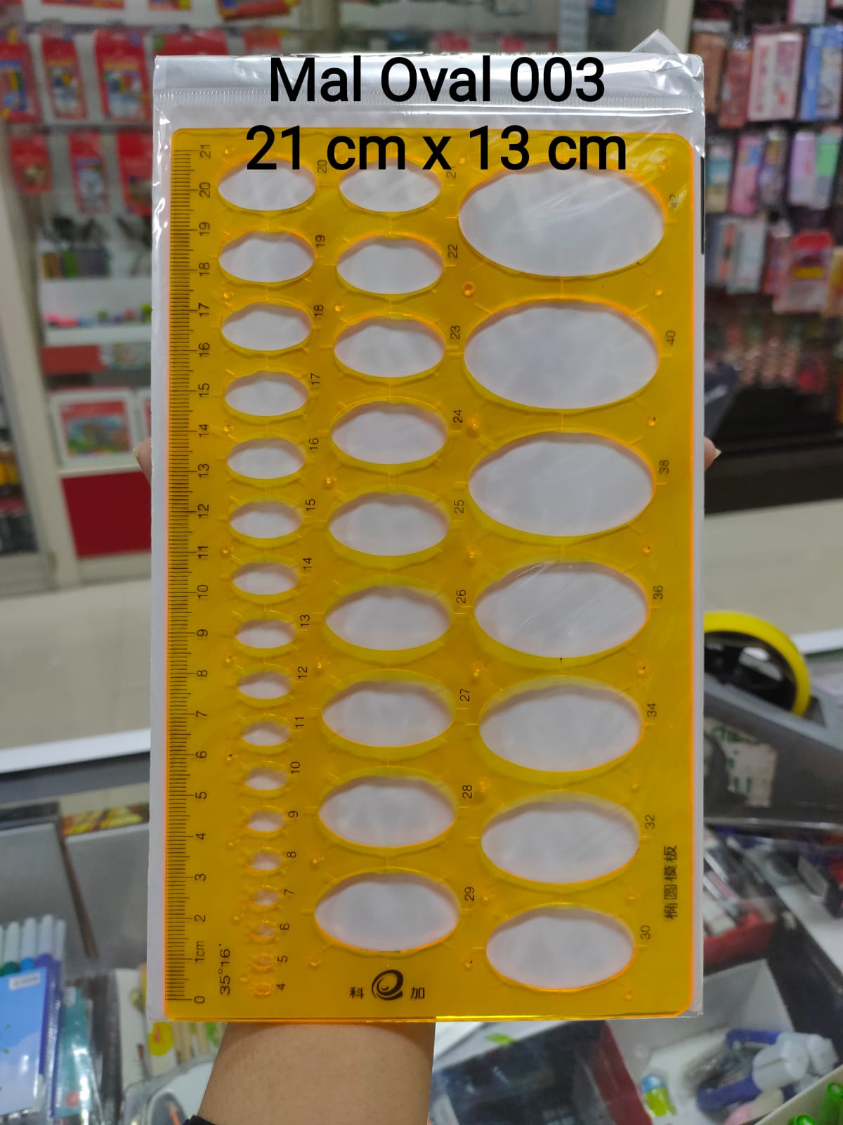 penggaris mal oval cokai kj 003 kecil | Lazada Indonesia