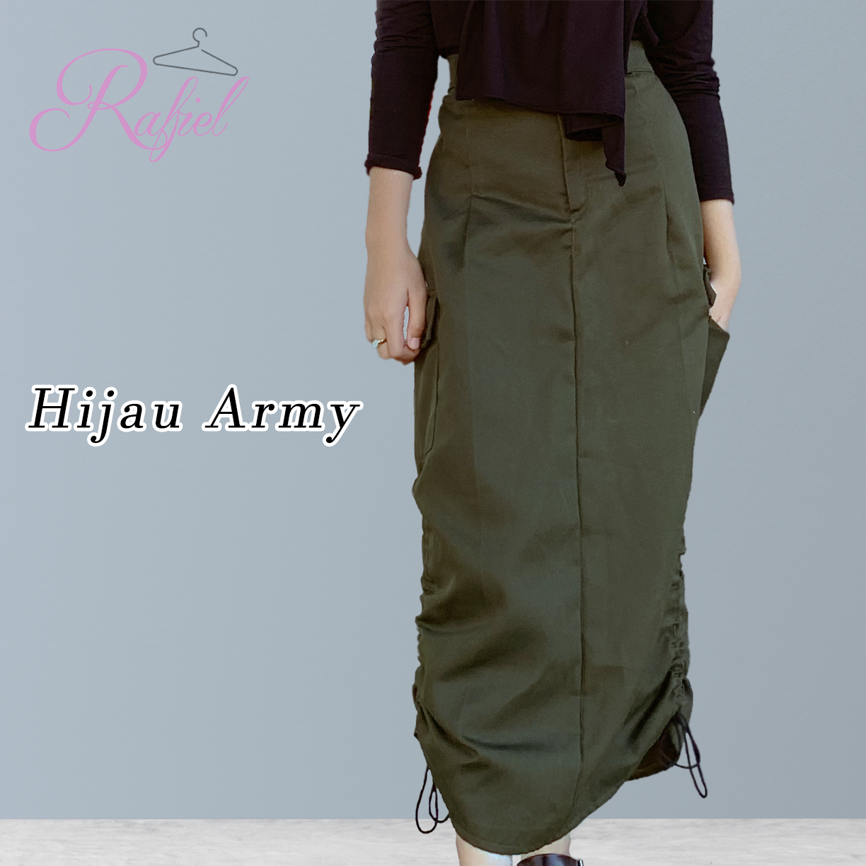 Cargo skirt / Cargo pocket skirt / Rok Kargo / Rok Serut / Rok Cargo ...