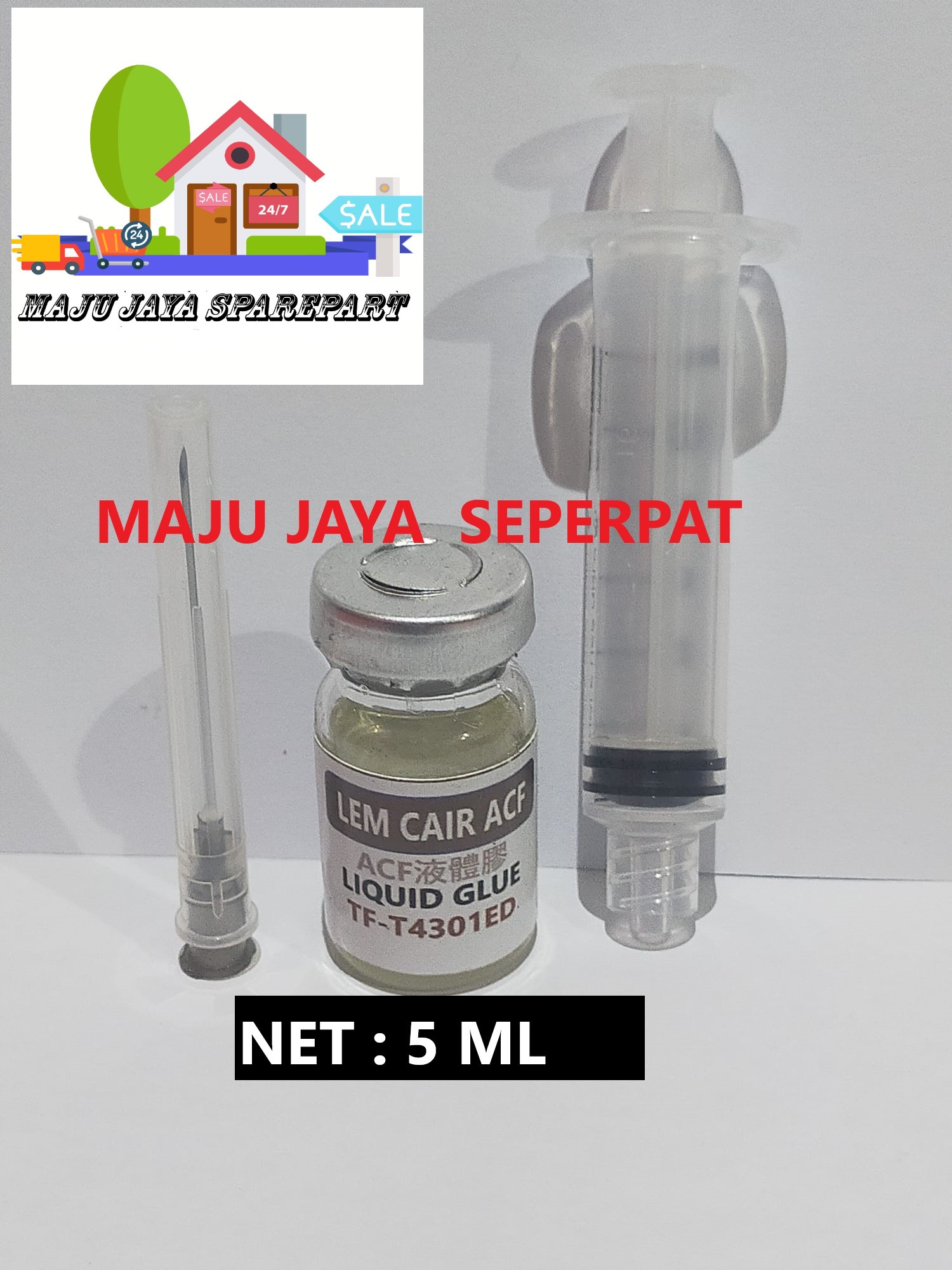PAKET - lem cair atau lem acf cof ke panel tv LCD MONITOR HP TABLET ...