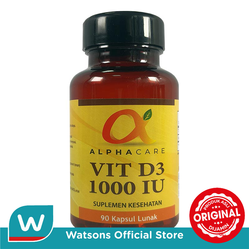 Alphacare Vitamin D3 1000Iu 90'S | Lazada Indonesia