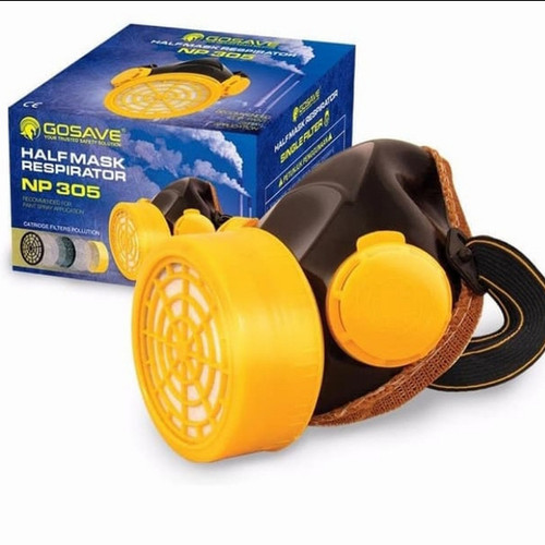MASKER RESPIRATOR POLUSI GAS KIMIAHALF MASK SINGLE FILTER NP305 GOSAVE ...