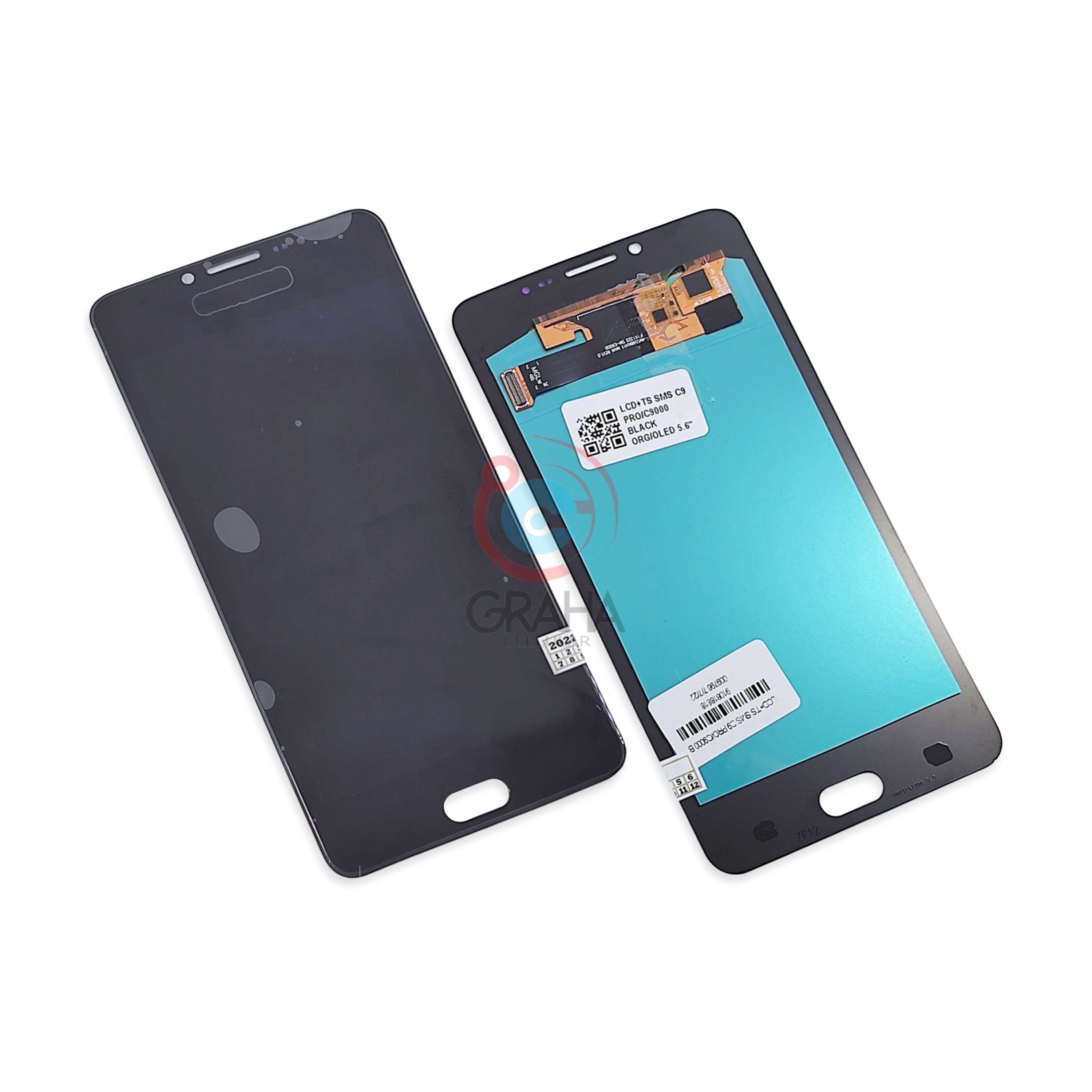 LCD SAMSUNG C9 PRO 2017 / C9000 OLED FULLSET TOUCHSCREEN SMALL GLASS ...