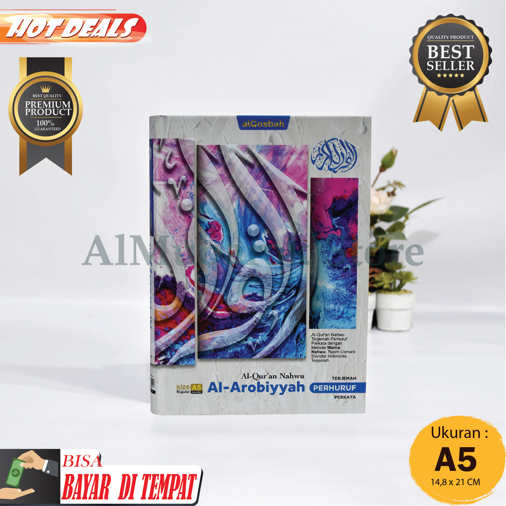 Al Quran Nahwu Shorof Perkata A5 (21 X 15 Cm) Al-Arobiyyah Alquran Terjemah Nahwu Warna Perhuruf ...