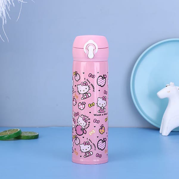 Termos Tumbler Tutup Kancing Botol Air Minum Tahan Panas Dingin ...