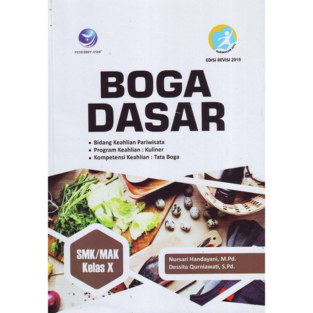 Buku Boga Dasar, Kompetensi Keahlian : Tata Boga, SMK/MAK Kelas X(Full ...