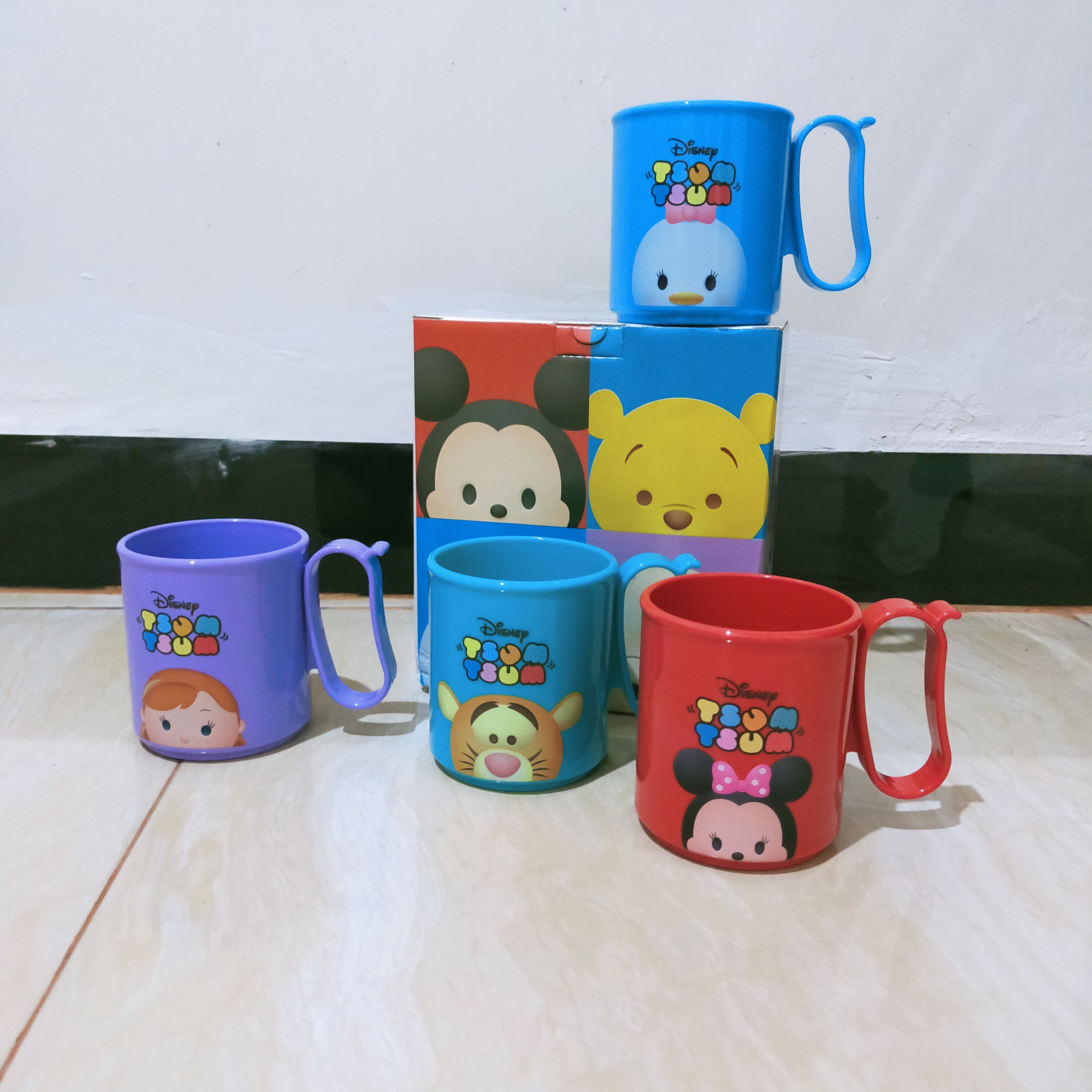 TUPPERWARE DISNEY TSUM TSUM MICRO MUG 4 PCS | Lazada Indonesia