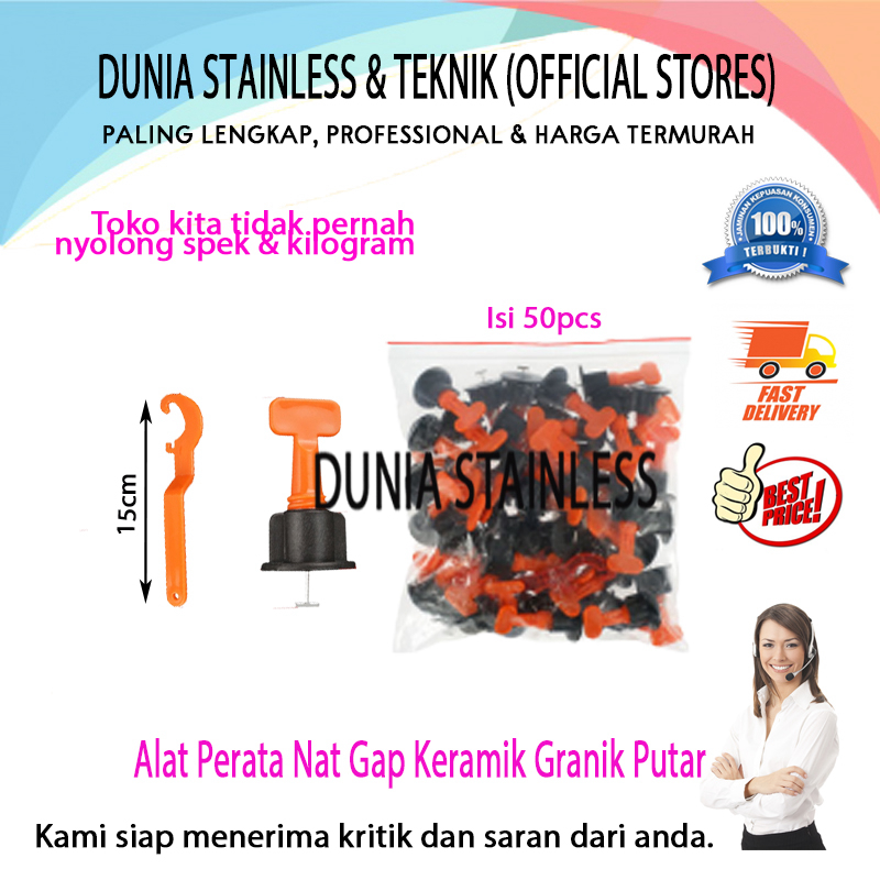 Alat Perata Keramik 50pcs /Reusable Tile Levelling system | Lazada ...