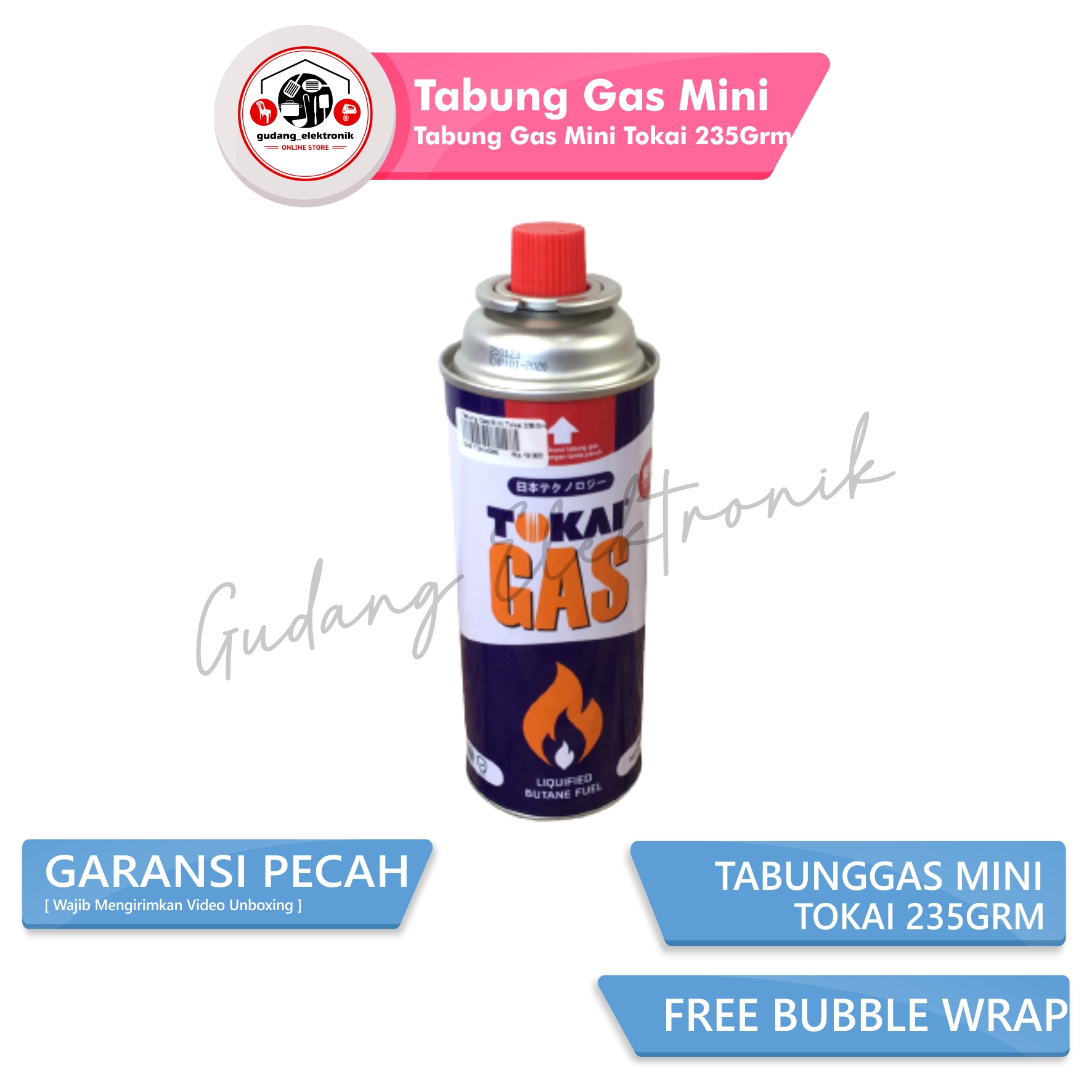 Tabung Gas Portable Tabung gas Mini 235gram GAS TOKAI235 | Lazada Indonesia