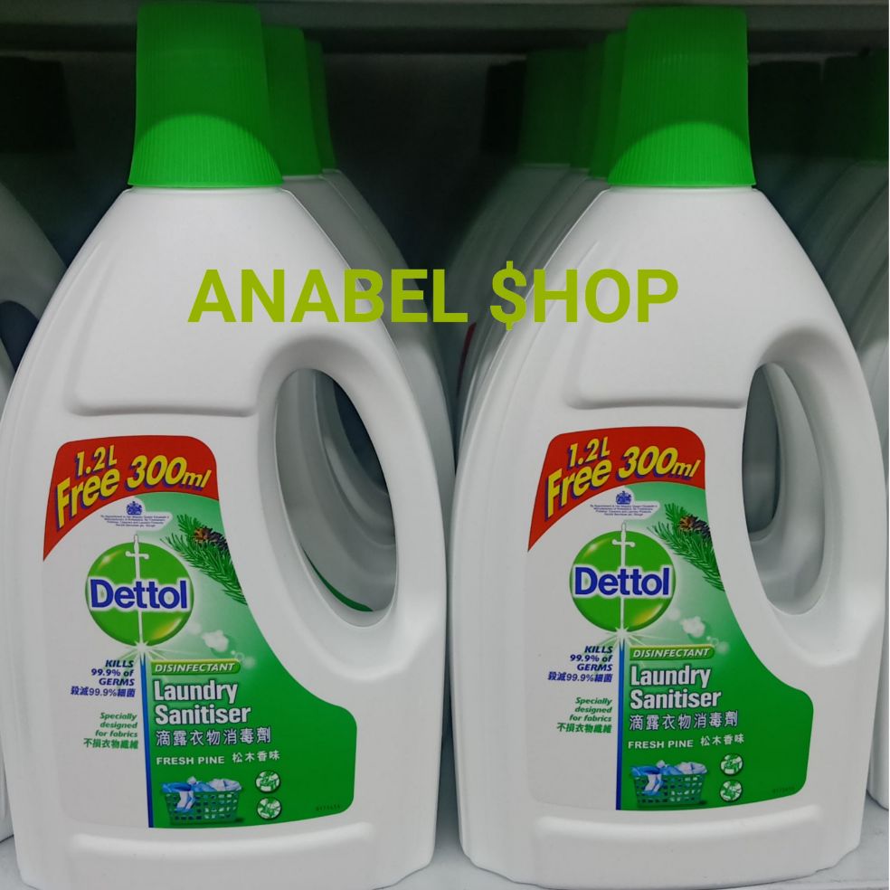 Dettol Disinfectant Laundry Sanitiser Fresh Detergent Deterjen Cair ...