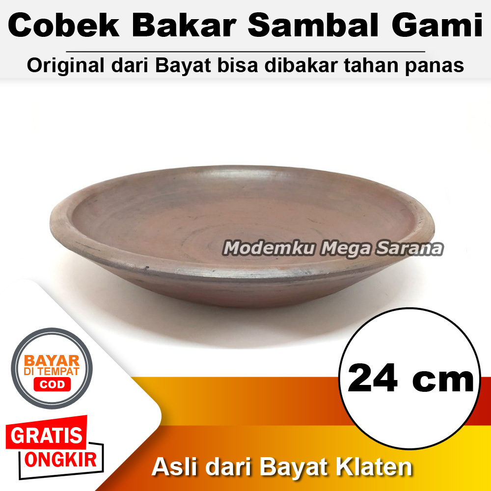 Cobek Tanah Liat Sambal Gami Tahan Panas Cobek Bakar Ukuran Besar ...