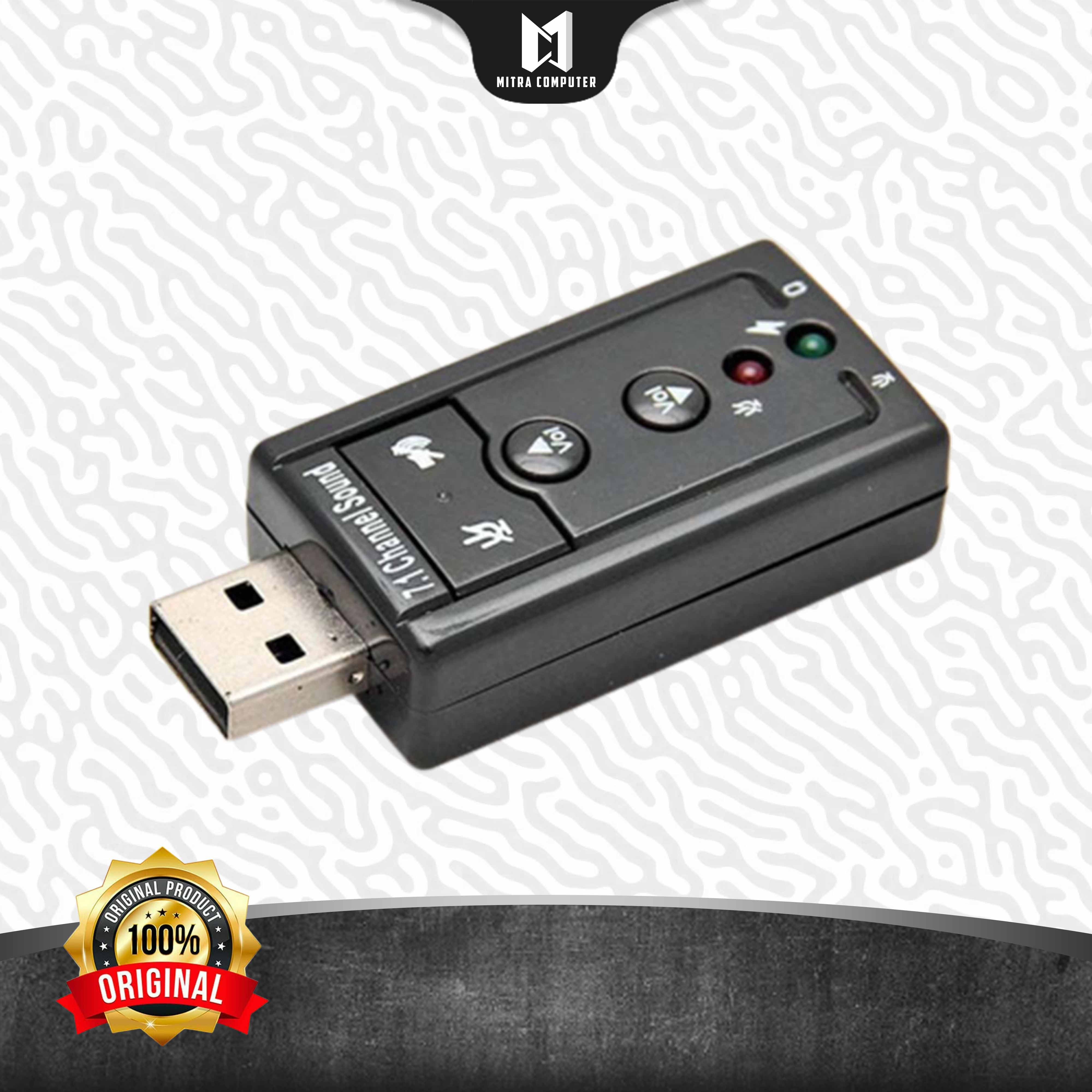 USB SOUND 7.1 CHANNEL + VOL / USB Sound Card VIRTUAL 7.1 Channel Soundcard Adapter | Lazada ...