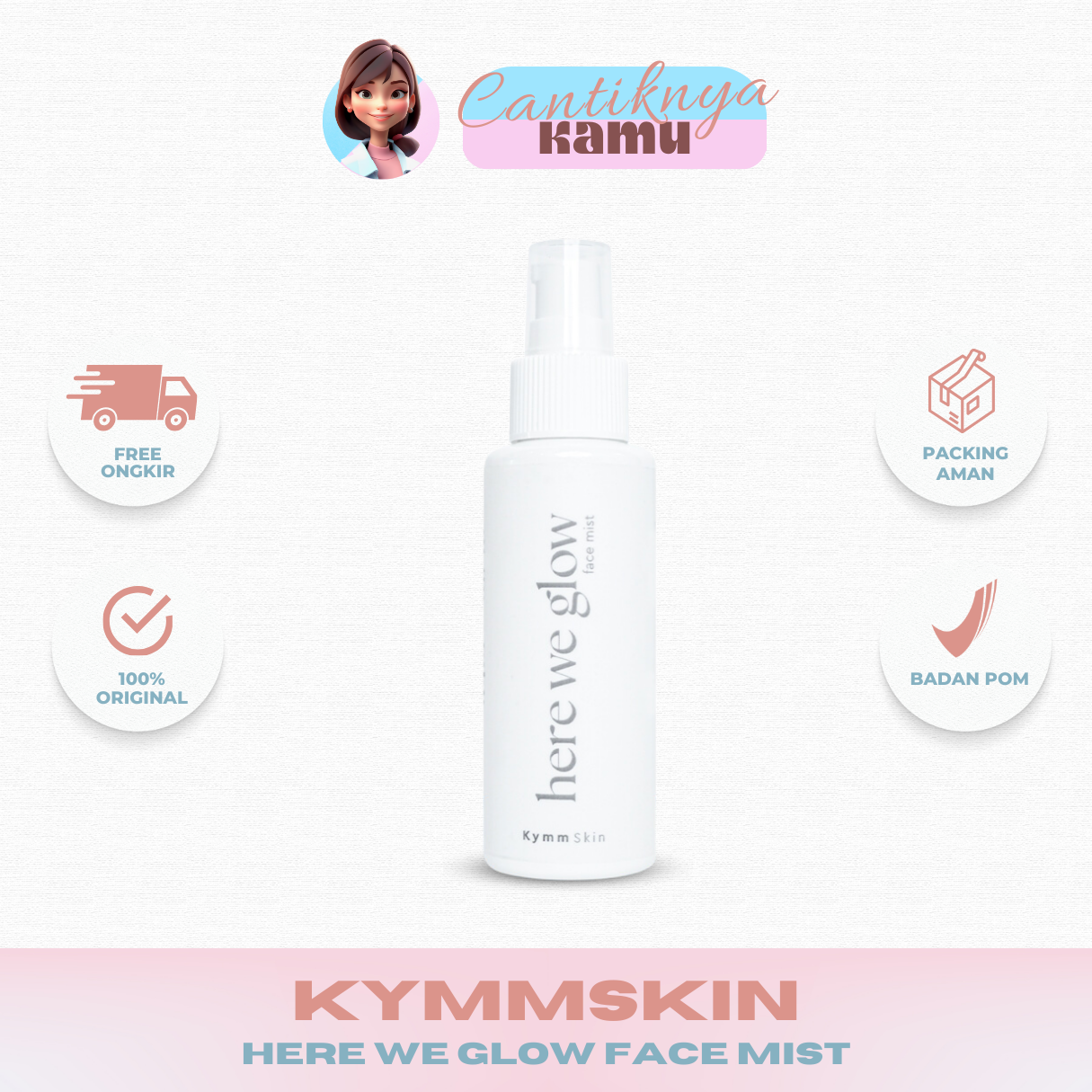 KYMM SKIN Here We Glow Face Mist | Face Mist Wajah Glowing | Lazada ...