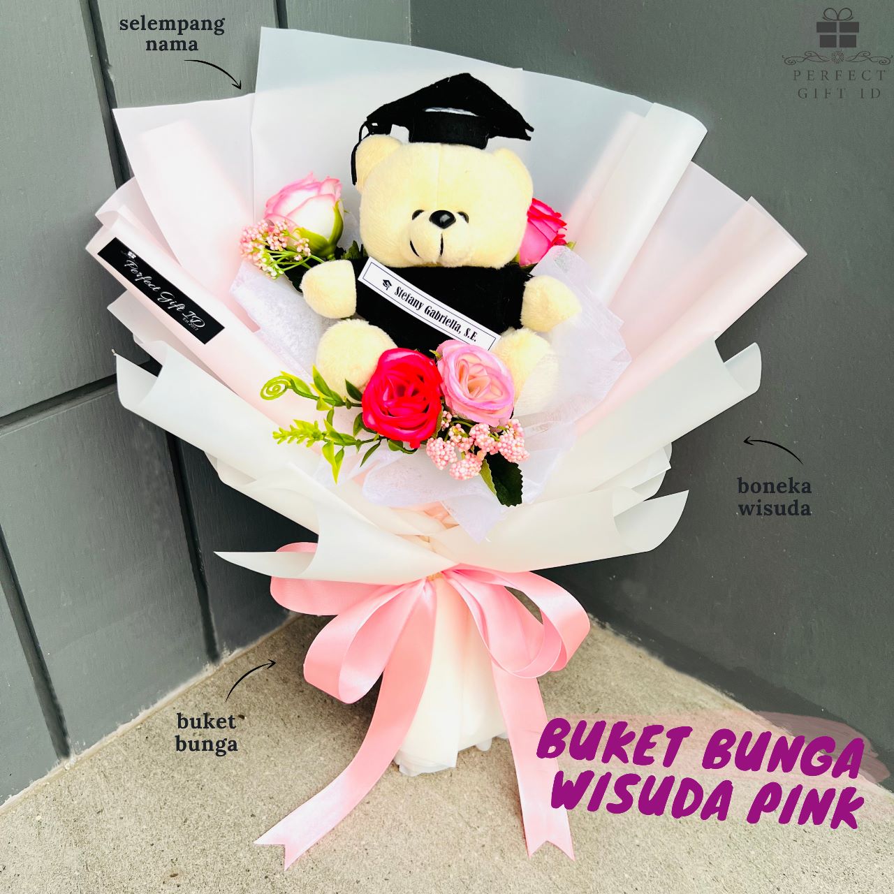 Buket Bunga Wisuda Kado Wisuda Hadiah Wisuda Buket Bunga Boneka Wisuda ...
