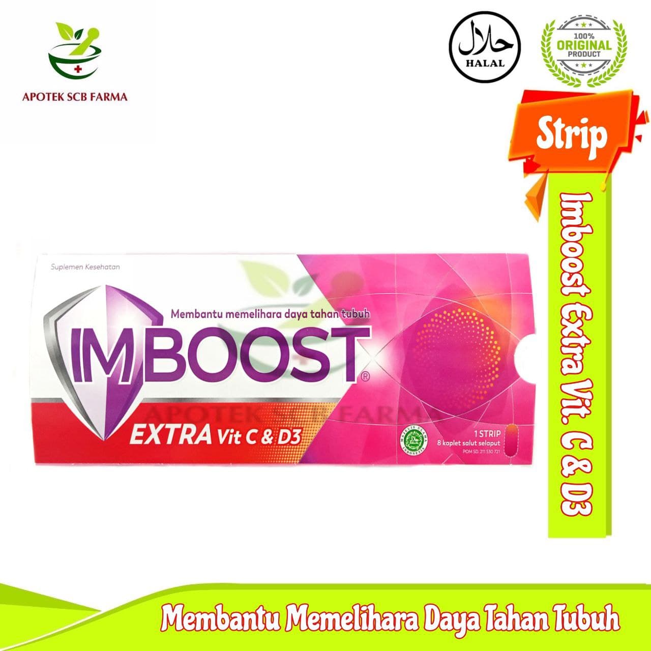 Imboost Extra Vit C & D3 Isi 8 Kaplet - Memelihara Daya Tahan Tubuh / Strip | Lazada Indonesia