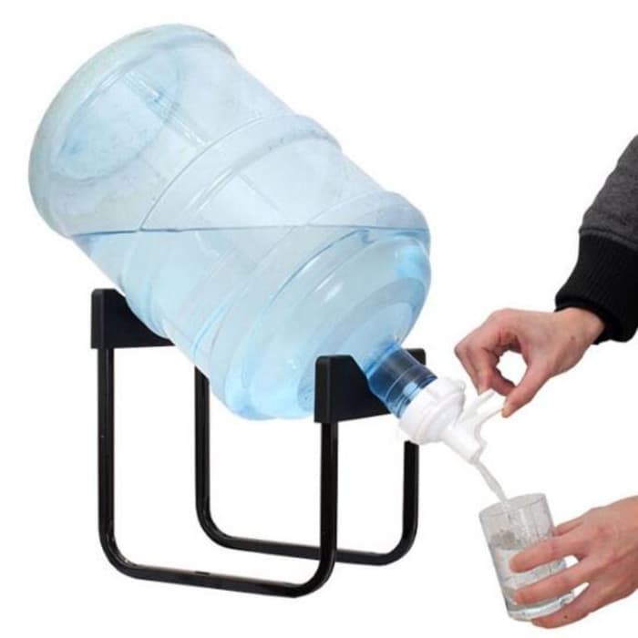Rak Galon U Model U Kran Air Minum Rack Aqua Set Penyangga Minuman Kaki ...