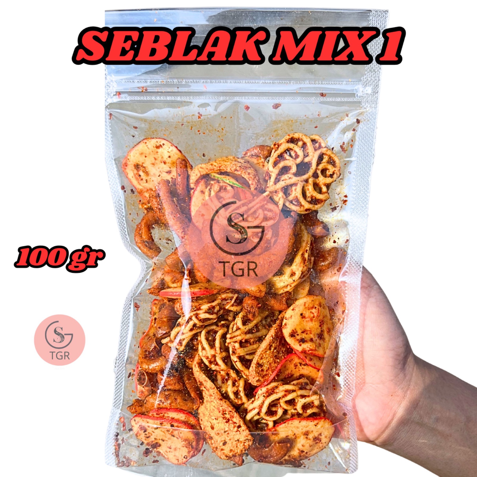 Seblak Kering Pedas Daun Jeruk Mix 1 ( 100 Gram ) Snack Cemilan - Gst ...