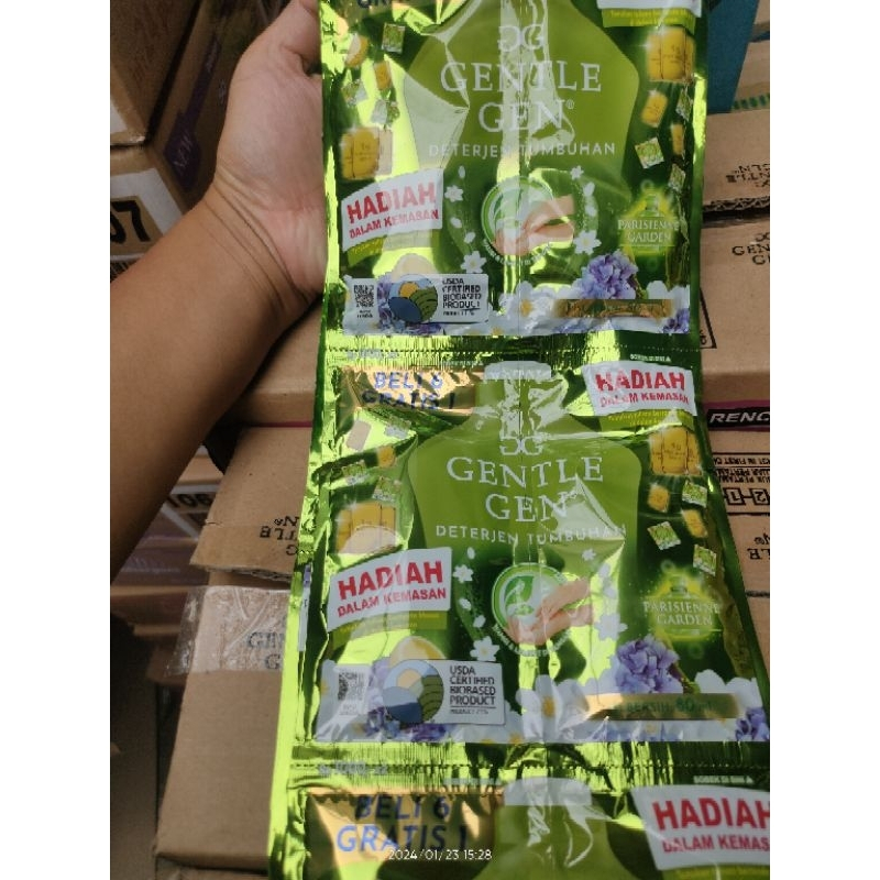 GENTELGEN RENCENG ISI 14 SASET - GENTLE GEN DETERGEN CAIR SASET ...
