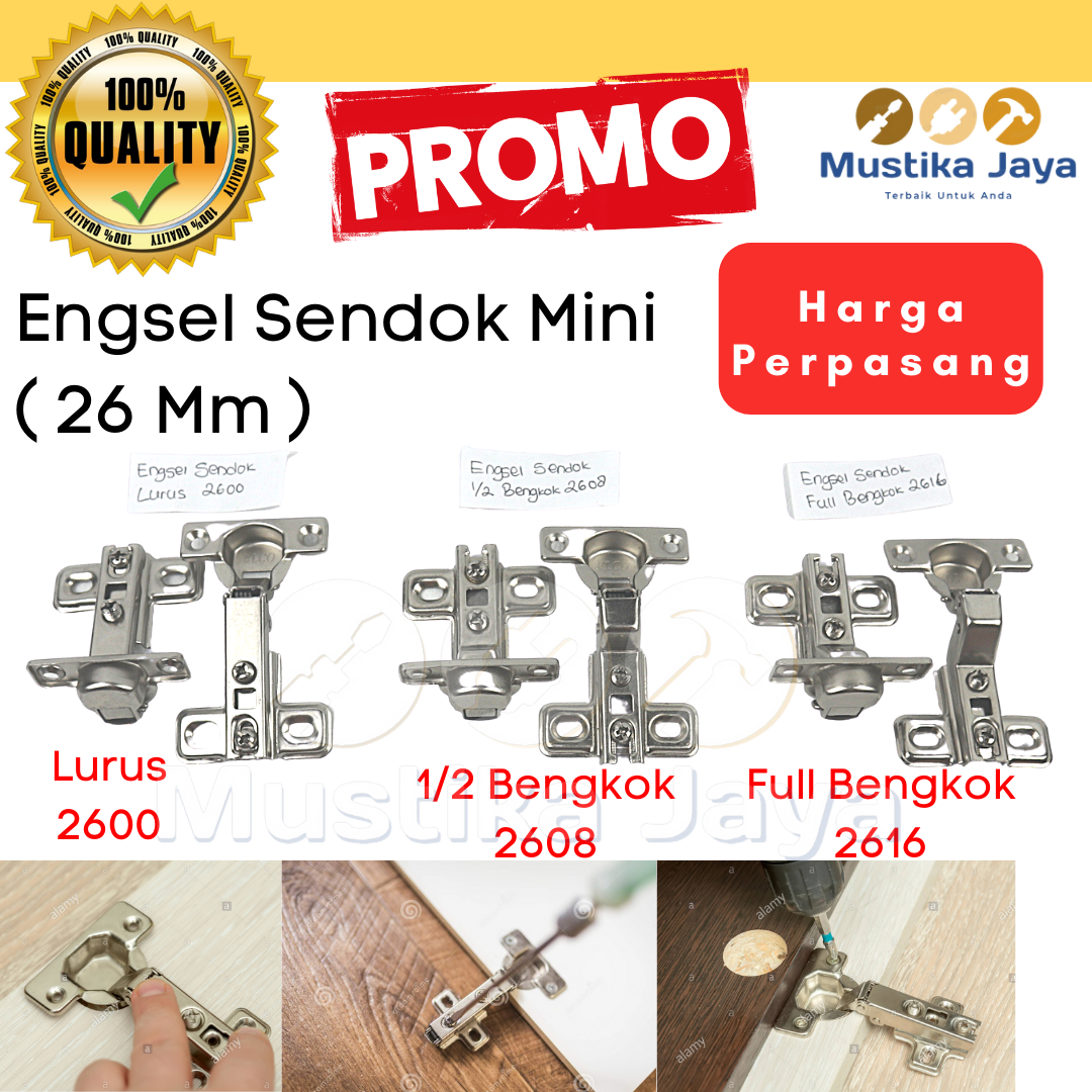 Engsel Sendok Mini 26 Engsel Lemari Laci Murah Lurus Full Bengkok ...