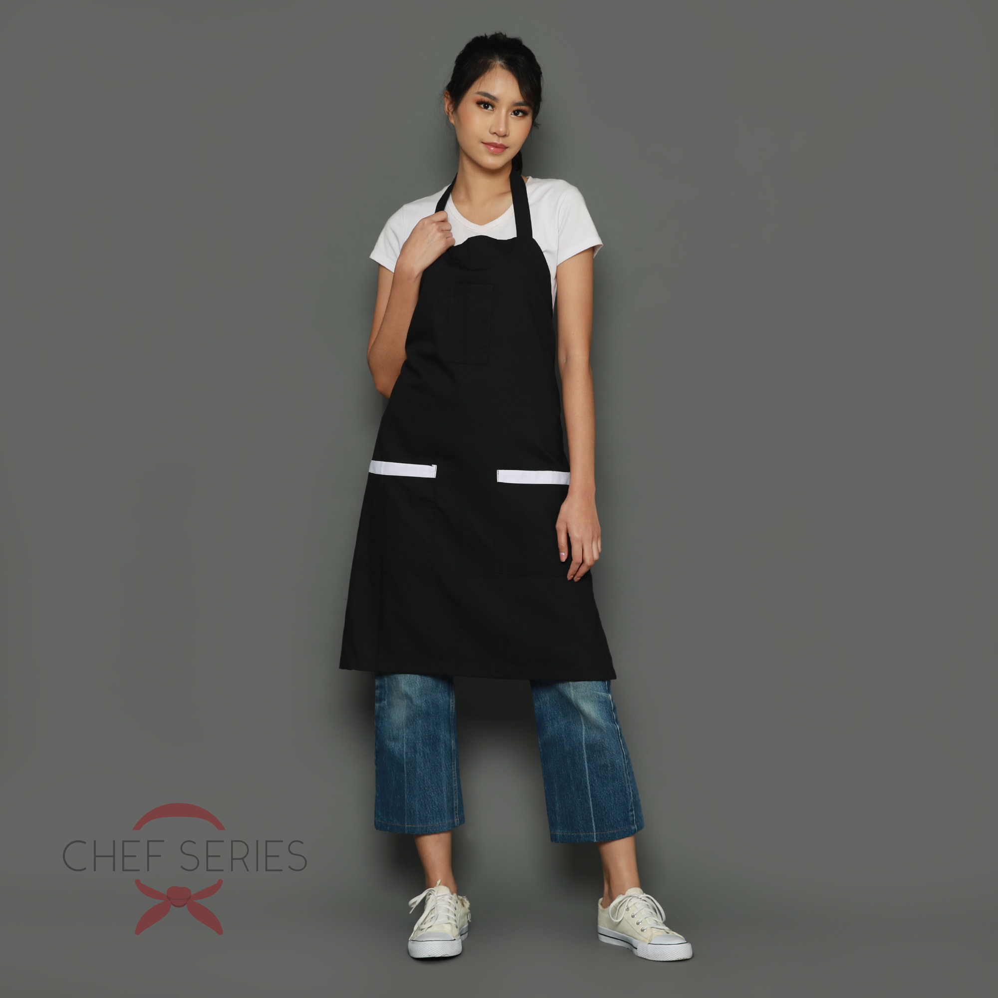 Chef Series Exclusive Full Panjang Apron - Hitam | Lazada Indonesia