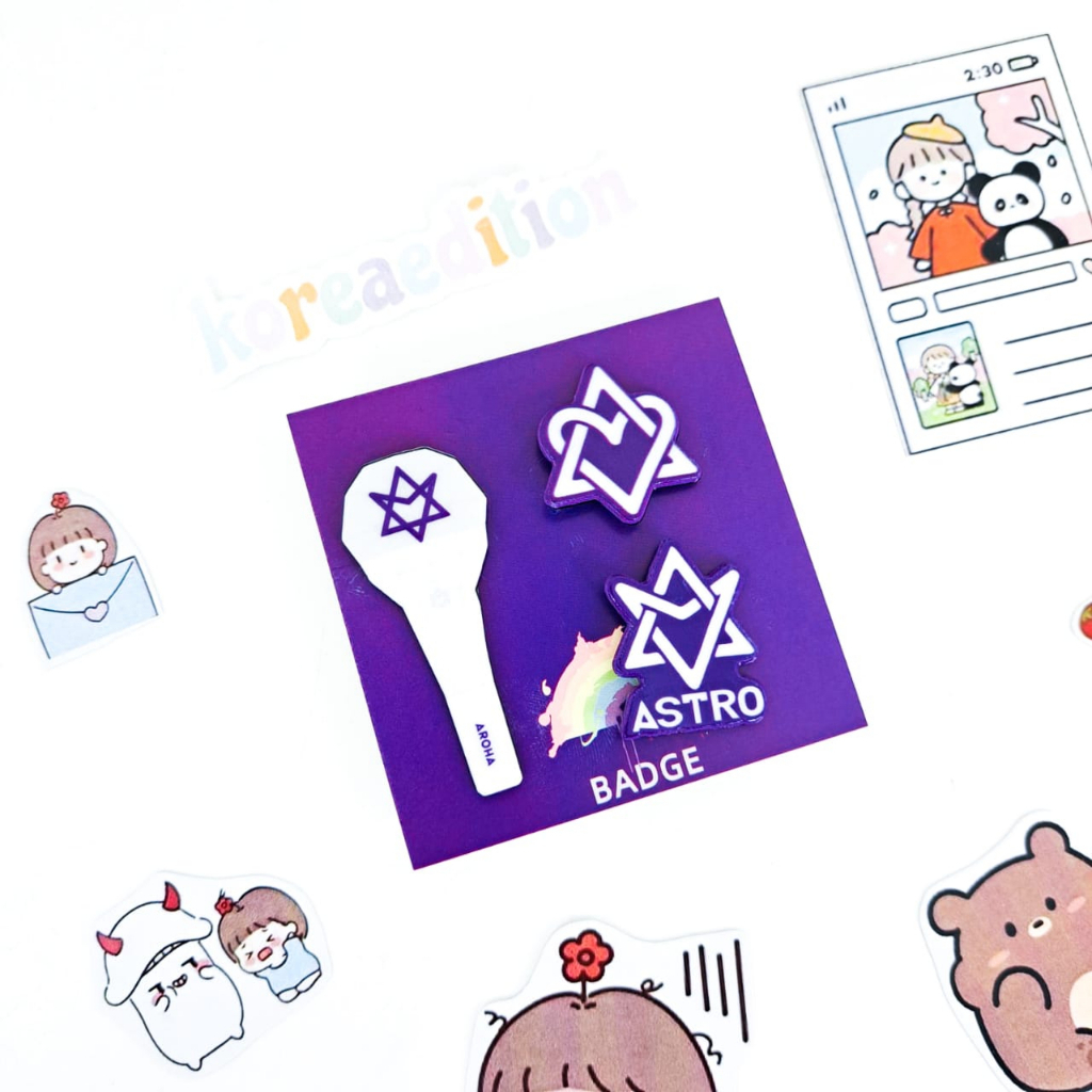 Pin Badge Kpop Blackpink EXO BTS Astro Ateez NCT Twice Enhypen Red ...