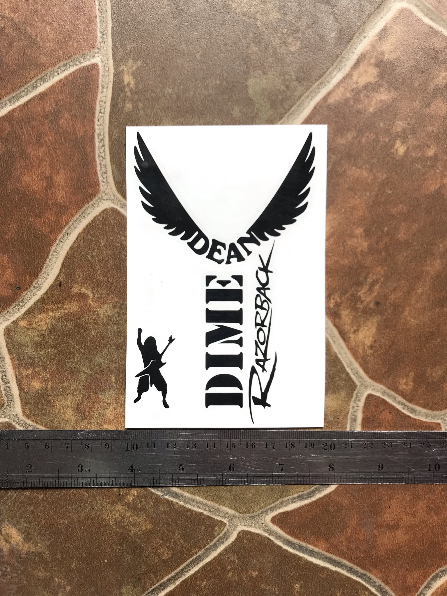 Dean Dime Razorback Sticker Tempel Headstock Gitar Exile Series ...