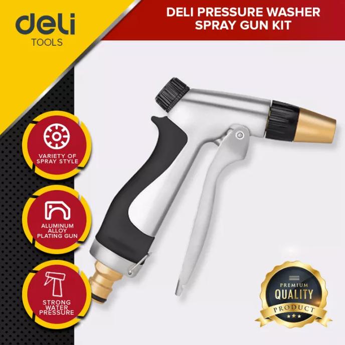 Deli Washer Spray Gun / Semprotan Air 5 Variasi Alumunium DL8072 ...