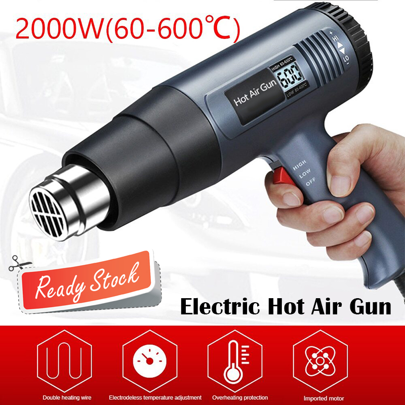 Electric Hot AirGun Dryer Heat Solder Thermal 2000W Solder Blower Uap ...