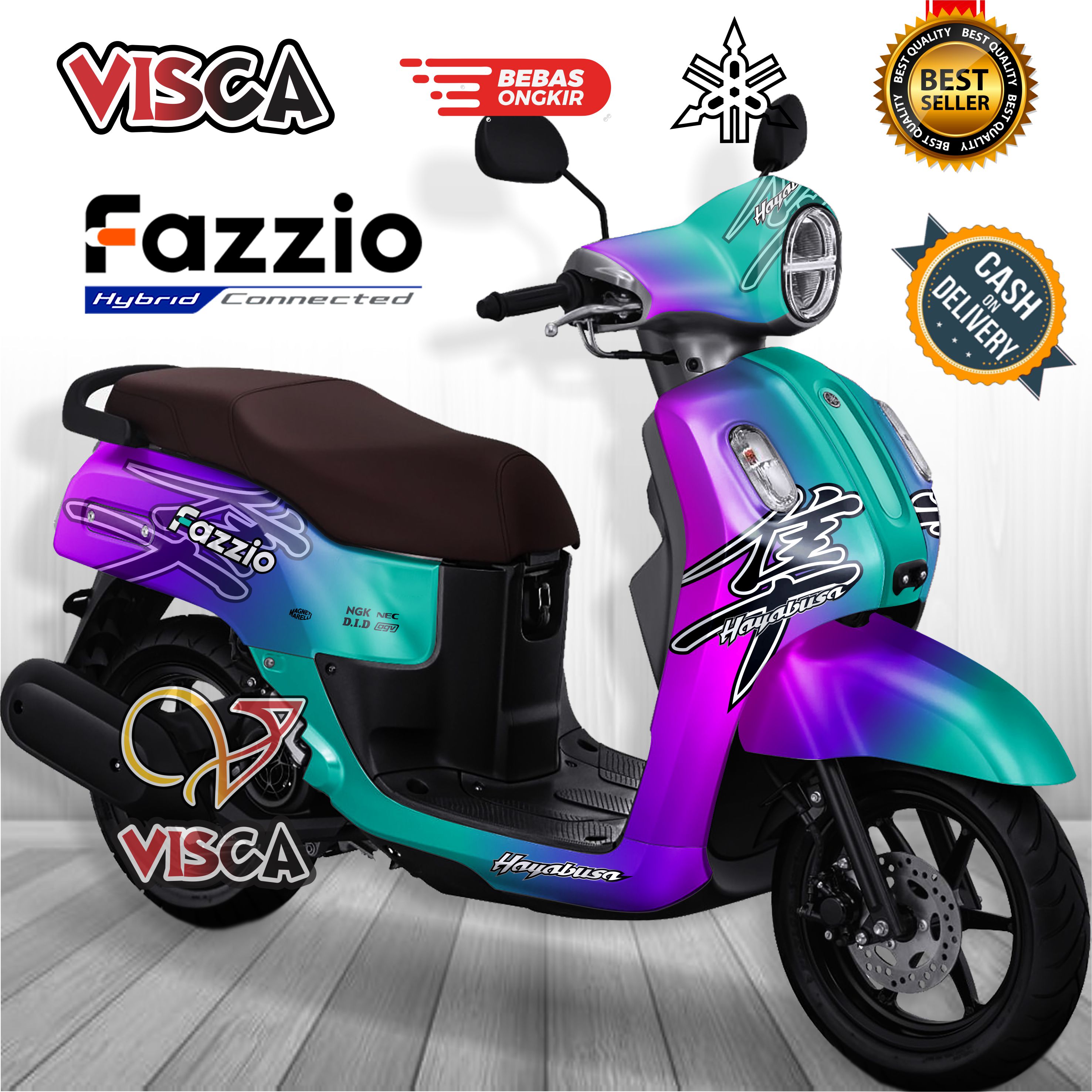 Decal Yamaha Fazzio Full Body Stiker Fazzio Variasi Full Body Striping ...