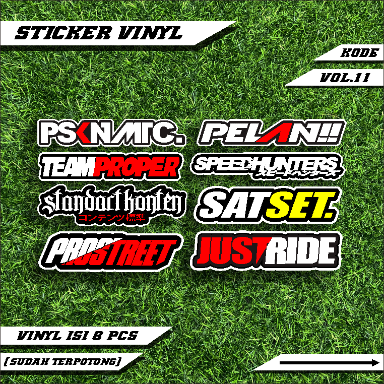 Sticker Hologram Print &Cut sticker PACK viral SATSET vol.011 | Lazada ...