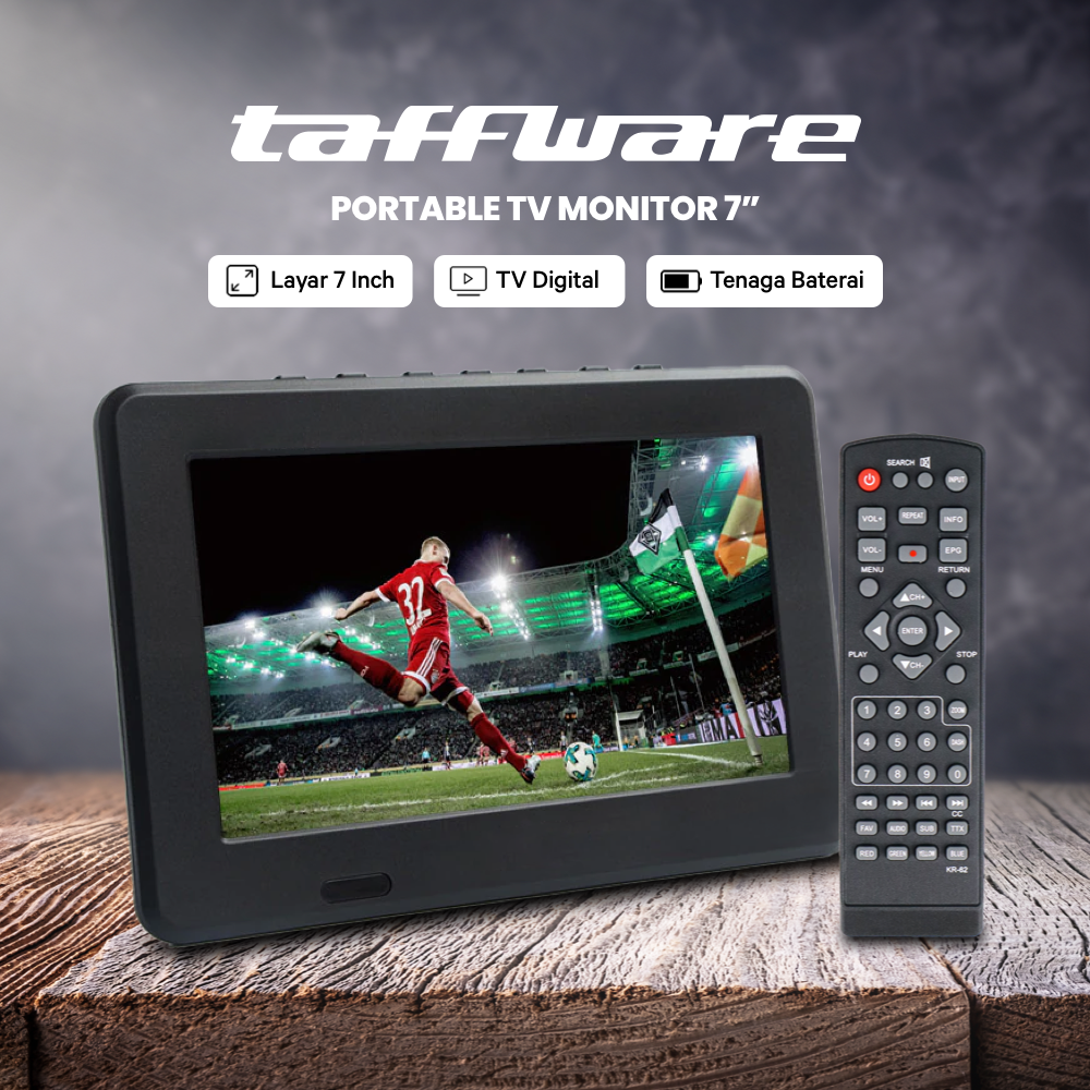 Televisi portable 7 inch TV Mini di mobil siaran digital DVB-T2 ...